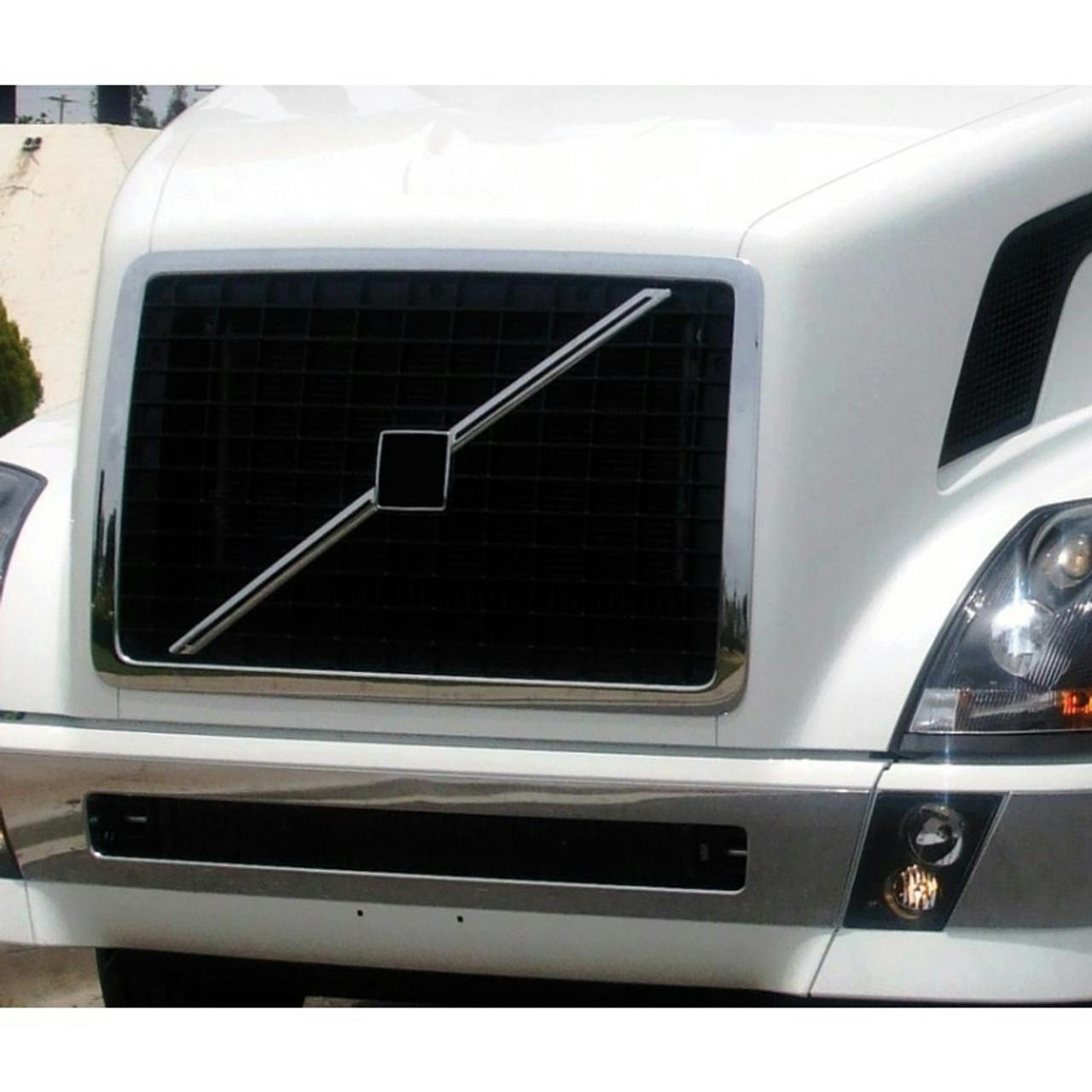 Volvo VN VNL Chrome Grill Replacement 2004-2018 With Bug Screen - Raney ...