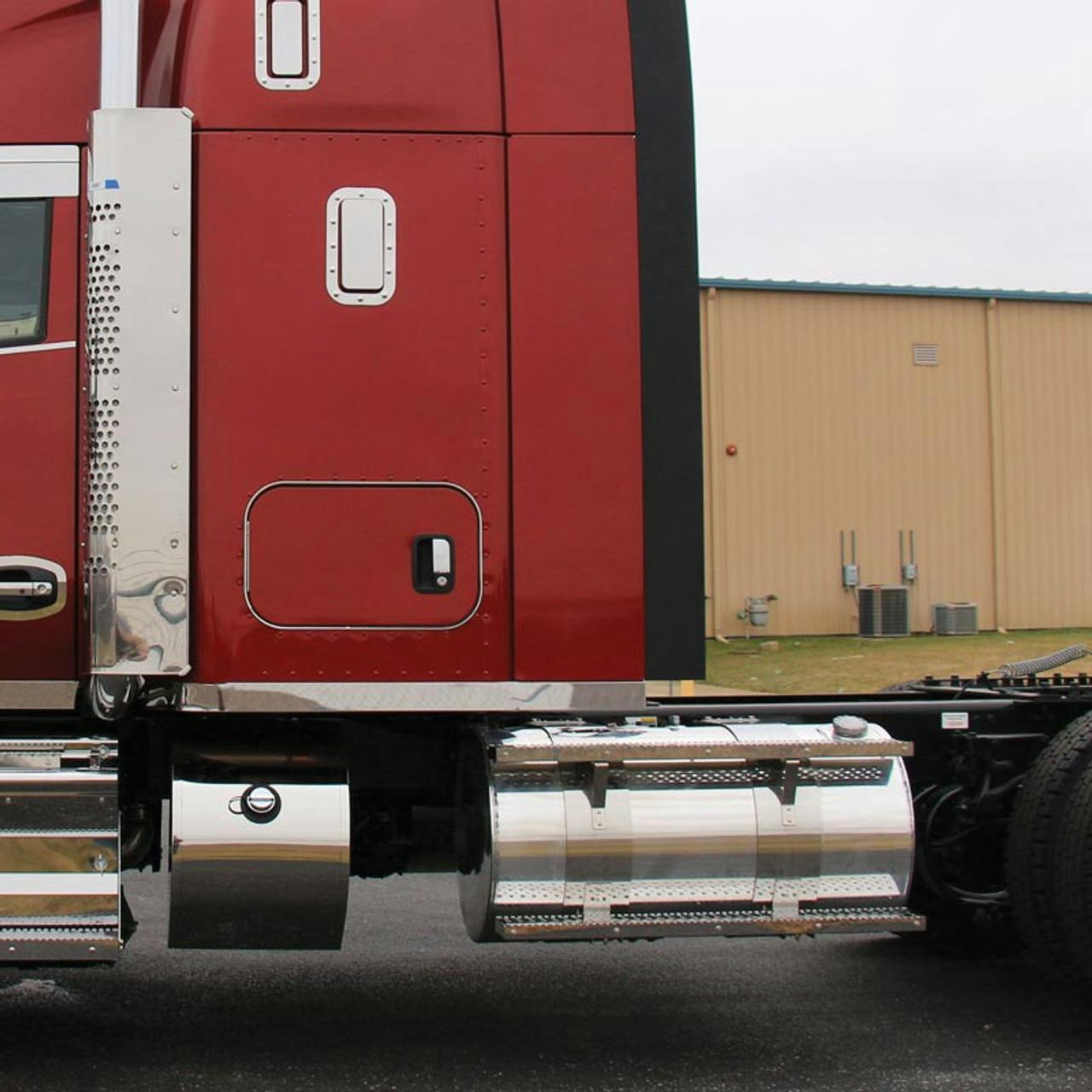 Kenworth T680 T880 Stainless Steel 76" Sleeper Panel With Extension ...