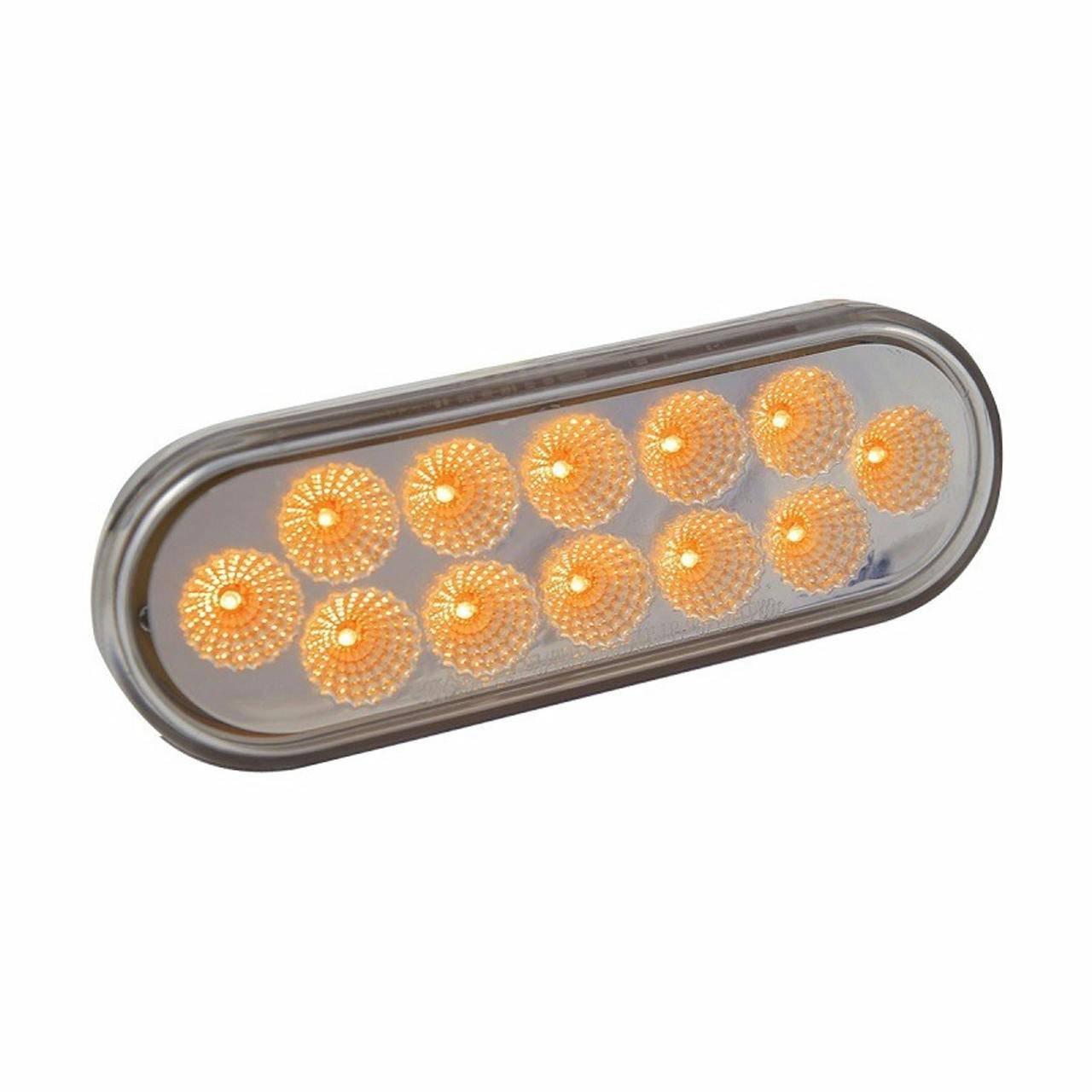 Dual Revolution Oval Marker Turn Signal Light Amber & Purple LED ...