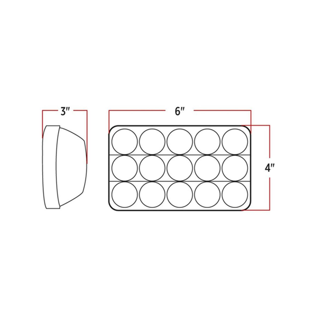 4" x 6" LED Rectangular High Intensity Headlight 1200 Lumens - Raney's ...