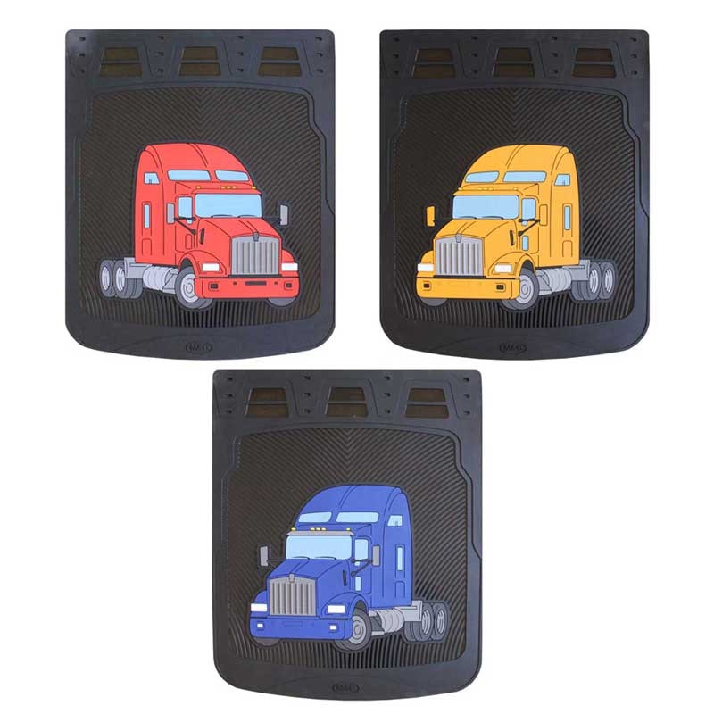 Flat Rubber Mud Flaps (Pair) - Raney's Truck Parts