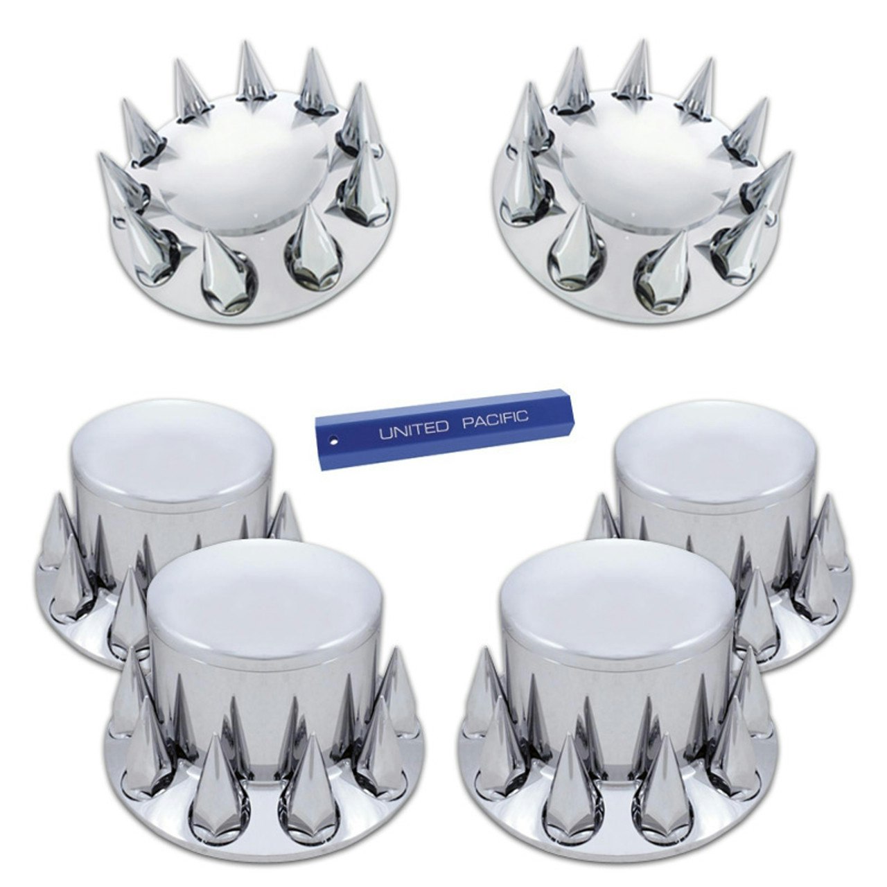 Chrome Rear Axle Wheel Cover w Hubcap & Lug Nut Covers The Gladiator ...