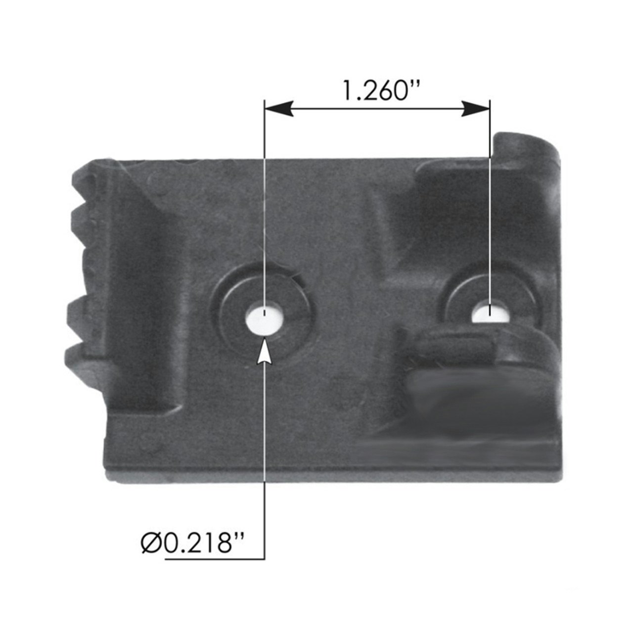 Kenworth T440 Hood Latch Bracket 15027AA K277-355A - Raney's Truck Parts