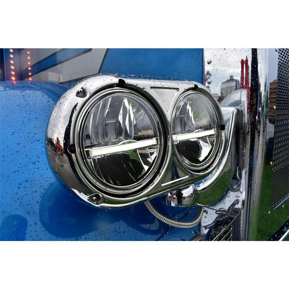 Peterbilt 359 Kenworth W900A Original Style Dual Headlight Bezel ...