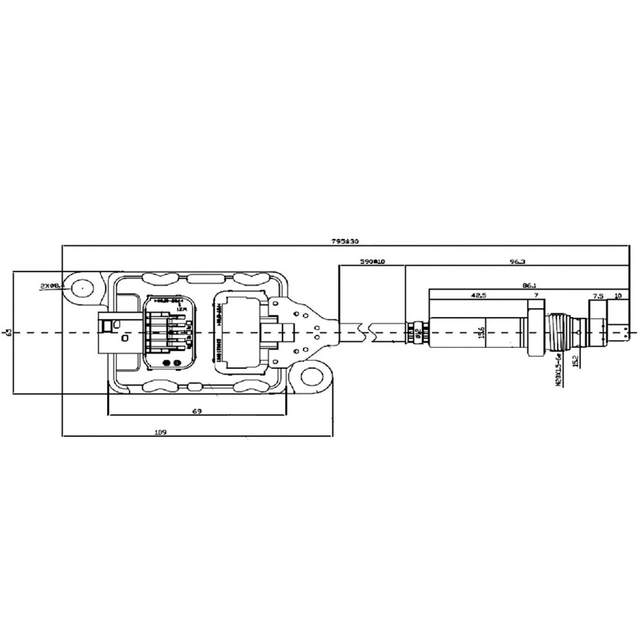 Cummins NOX Sensor 4326874 2872946