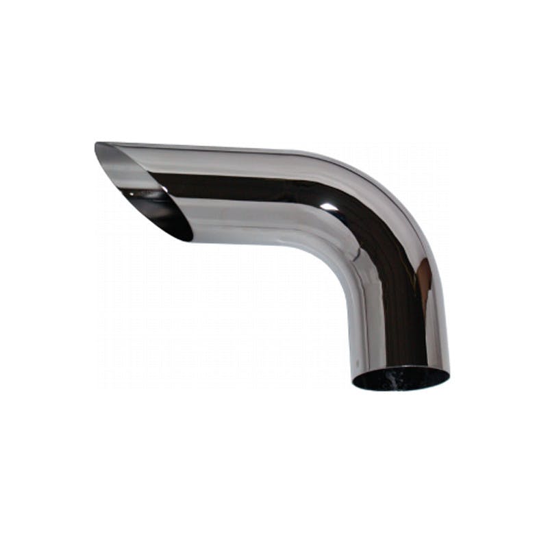 5"x 18" Chrome Curve Exhaust Stack - Raney's Truck Parts