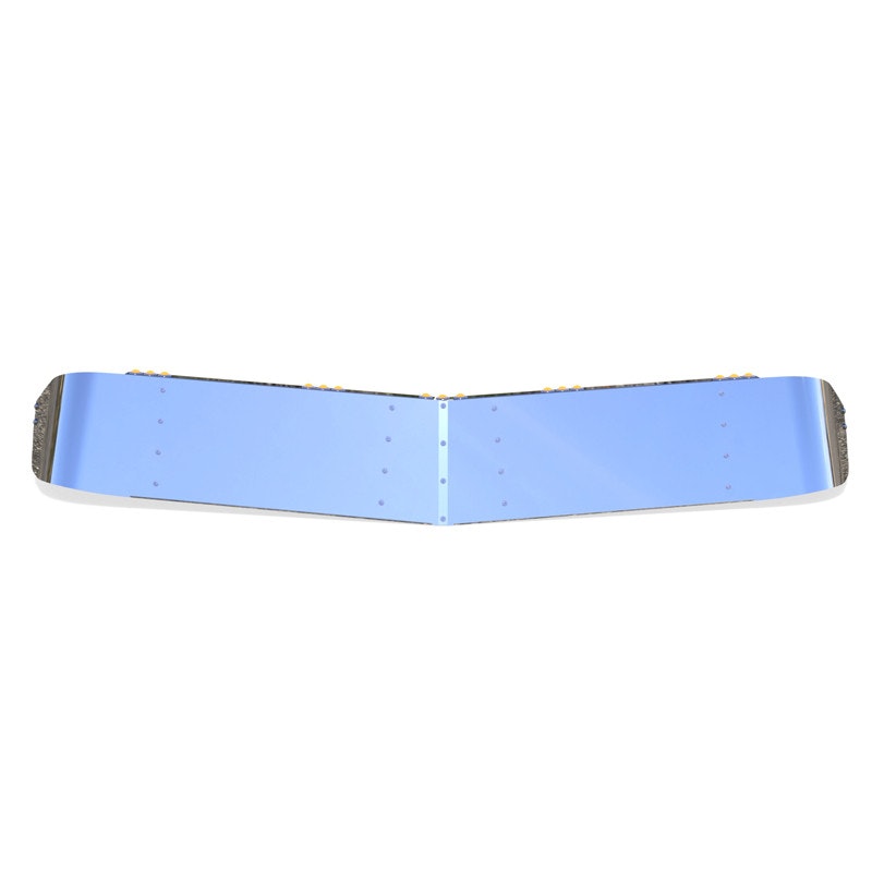 Kenworth T680 T880 W990 11" Drop Visor For Factory Stainless By ...