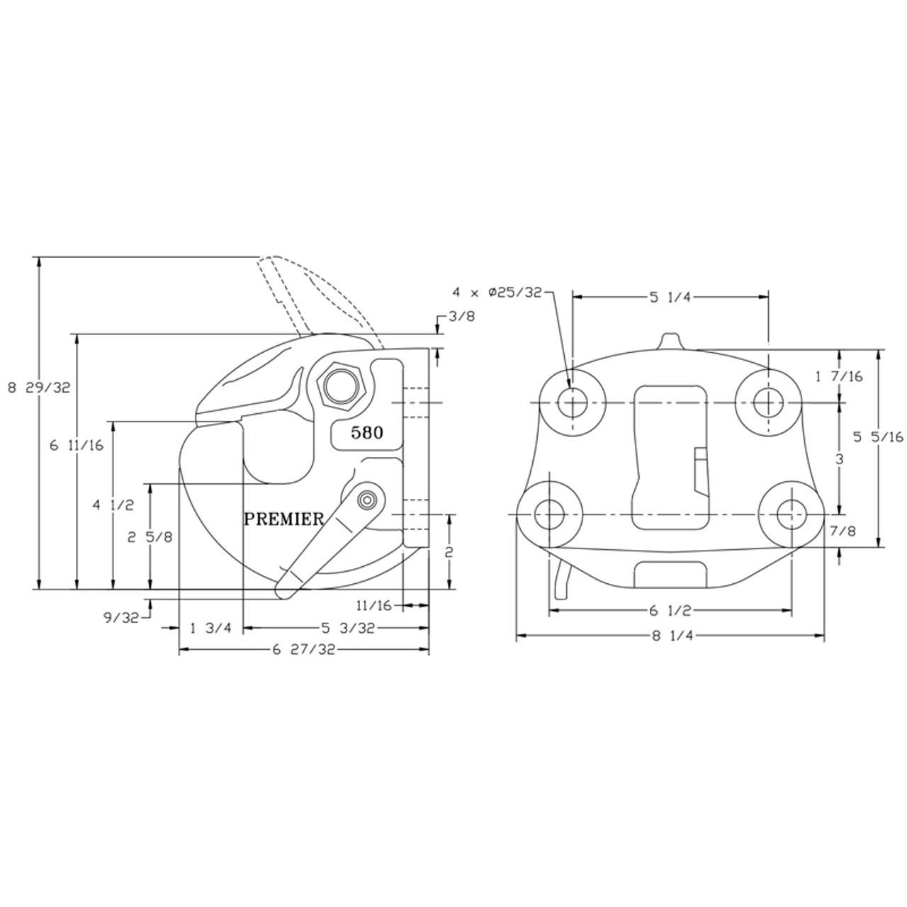 Pintle Hitch & Lunette Ring Wear Gauges By Premier Manufacturing ...