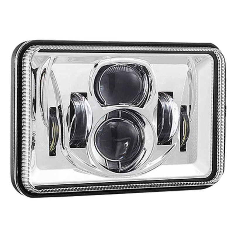 4" x 6" LED Projector Headlight With Optional Heat And Backlit ...