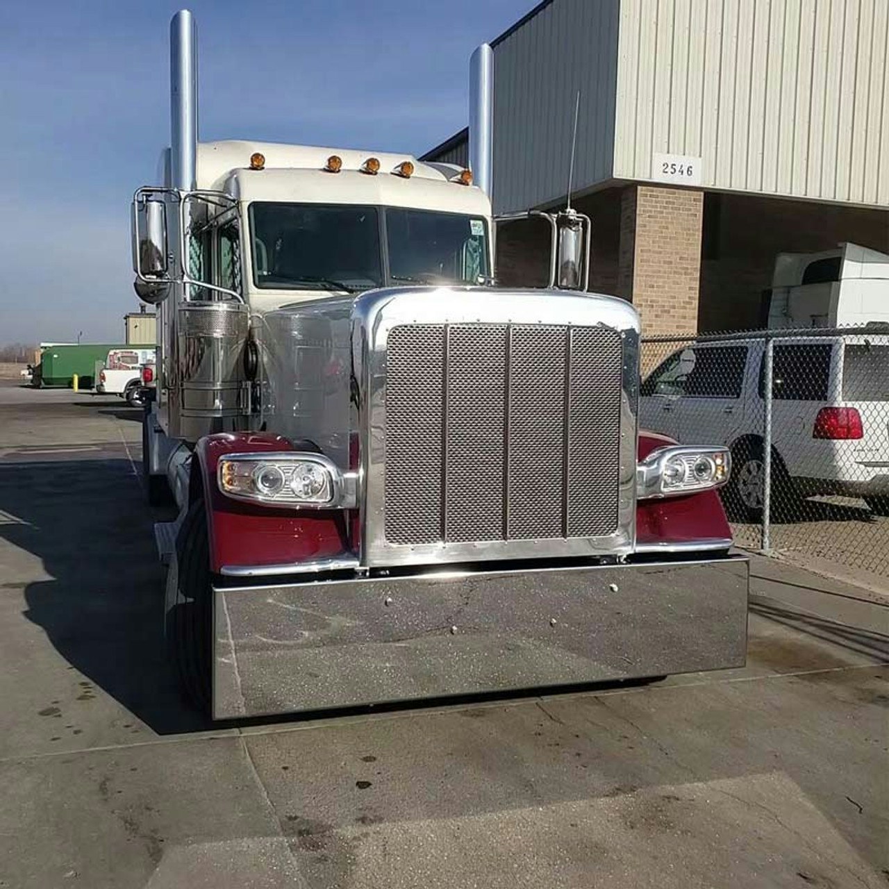 Peterbilt 379 389 Chrome Boxed End Bumper By RoadWorks - Raney's Truck ...