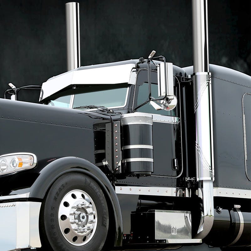 6" Stainless Steel Stack Guard Heat Shield 48" Long 180 Degree - Raney ...