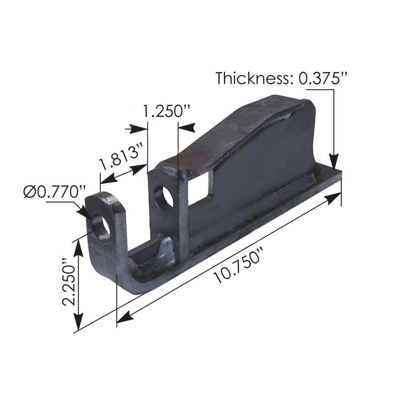 Neway Lower Shock Bracket E4341 SB2549 R304341 90518027 - Raney's Truck ...