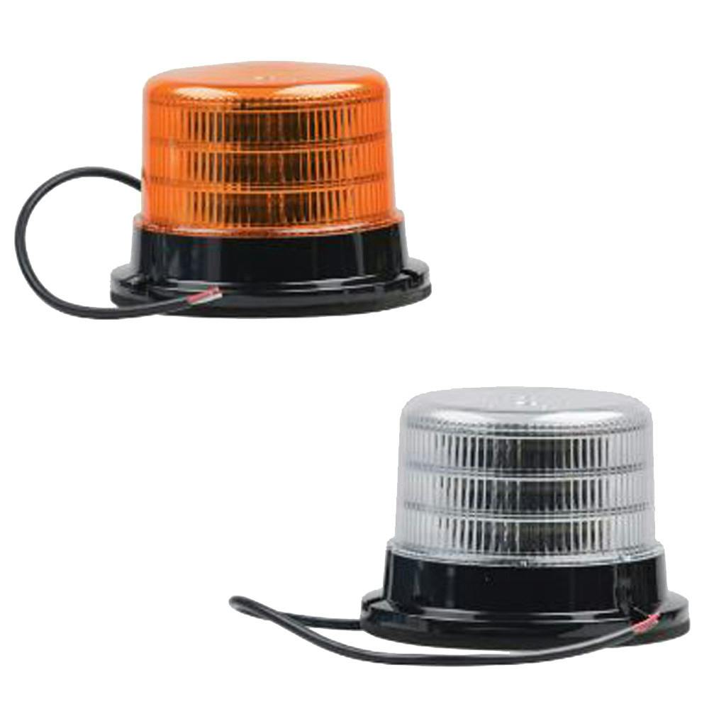 High Power LED Beacon Strobe Light Clear Amber Low Profile - Raney's ...