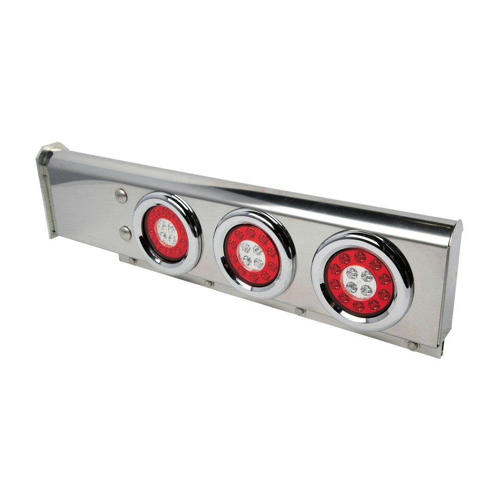 Mud Flap Hangers With LED Lights & Red Lens - Raney's Truck Parts