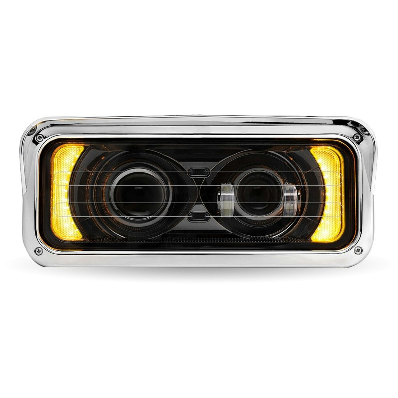 Peterbilt 379 378 365 357 Black Projector Headlight Assembly With ...