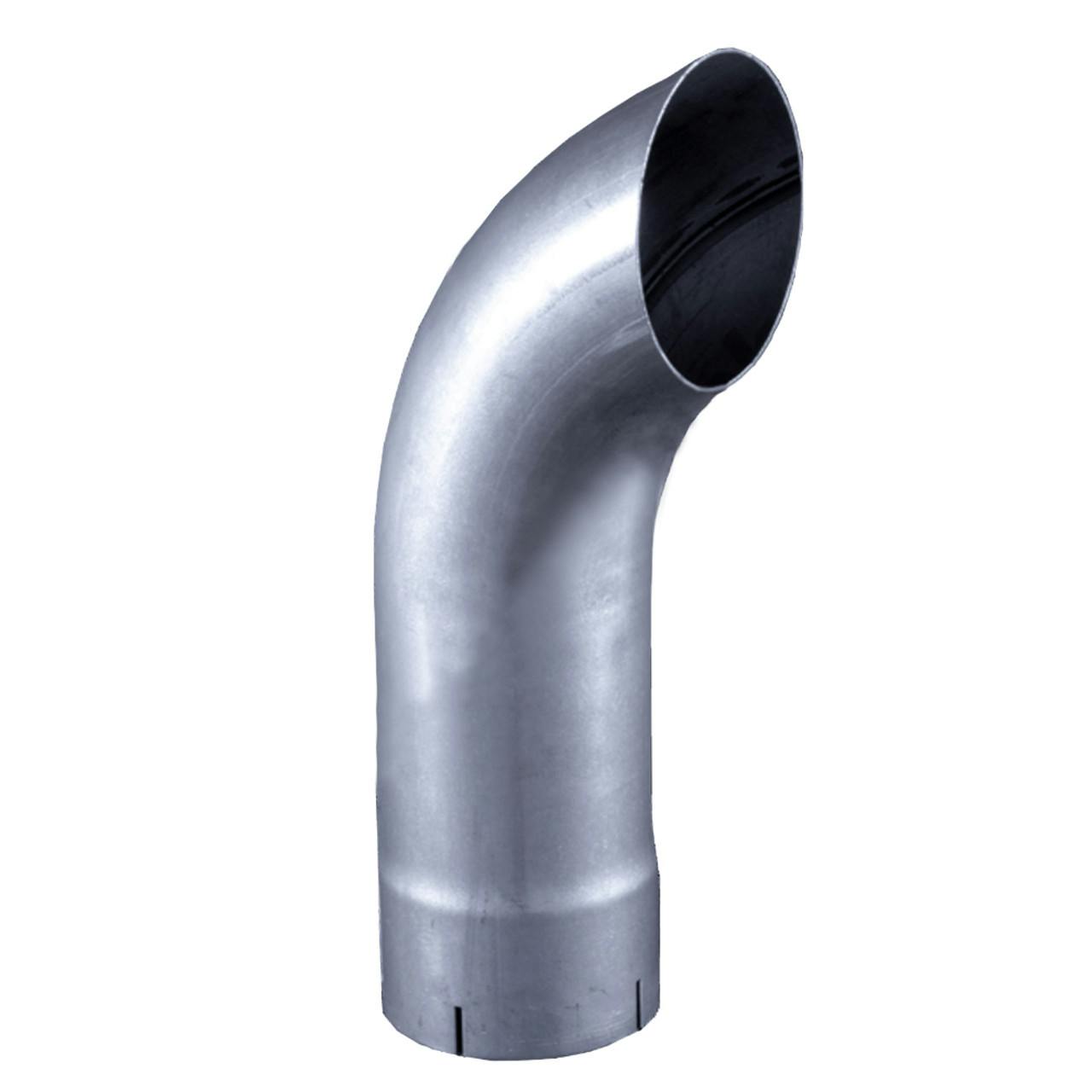 5"x 18" Chrome Curve Exhaust Stack - Raney's Truck Parts