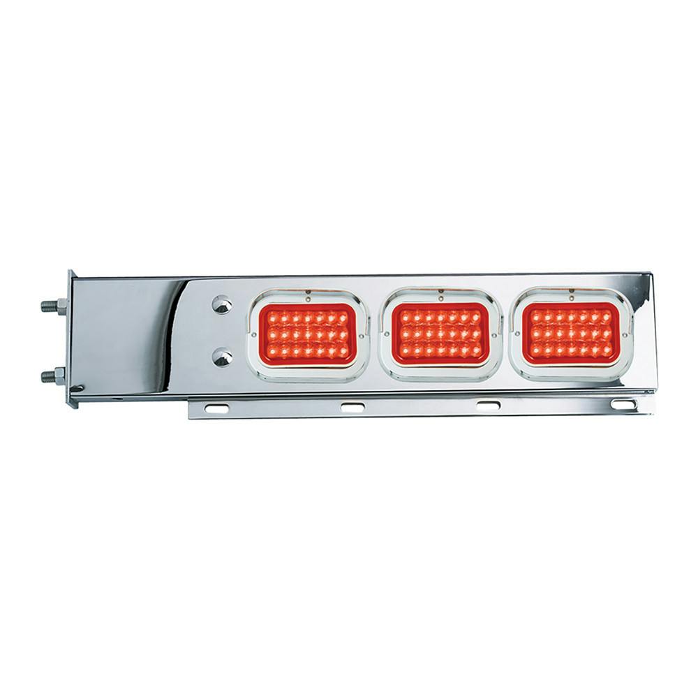 Stainless Steel Mud Flap Hangers With Flatline LED Lights & Clear Lens ...