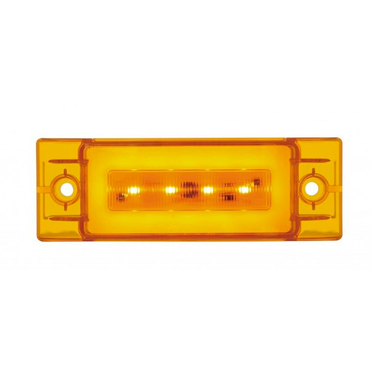 16 LED Large Rectangular Clearance Marker GLO Light - Raney's Truck Parts