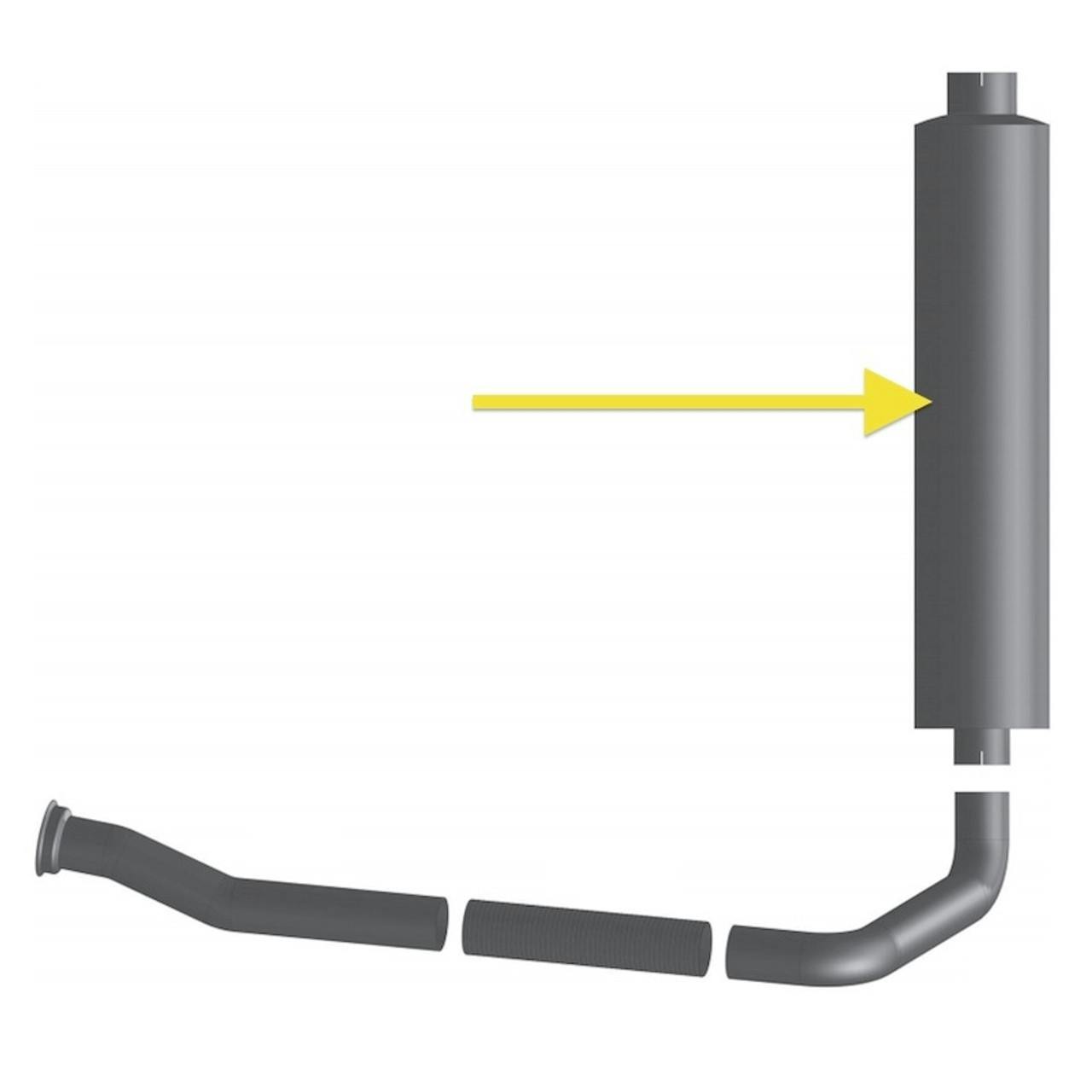 9" Muffler For International 8100 Mack Granite CV MR LE R M090781 ...