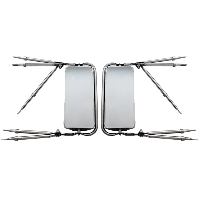 West Coast 7" x 16" Stainless Steel Mirror Assembly - Raney's Truck Parts
