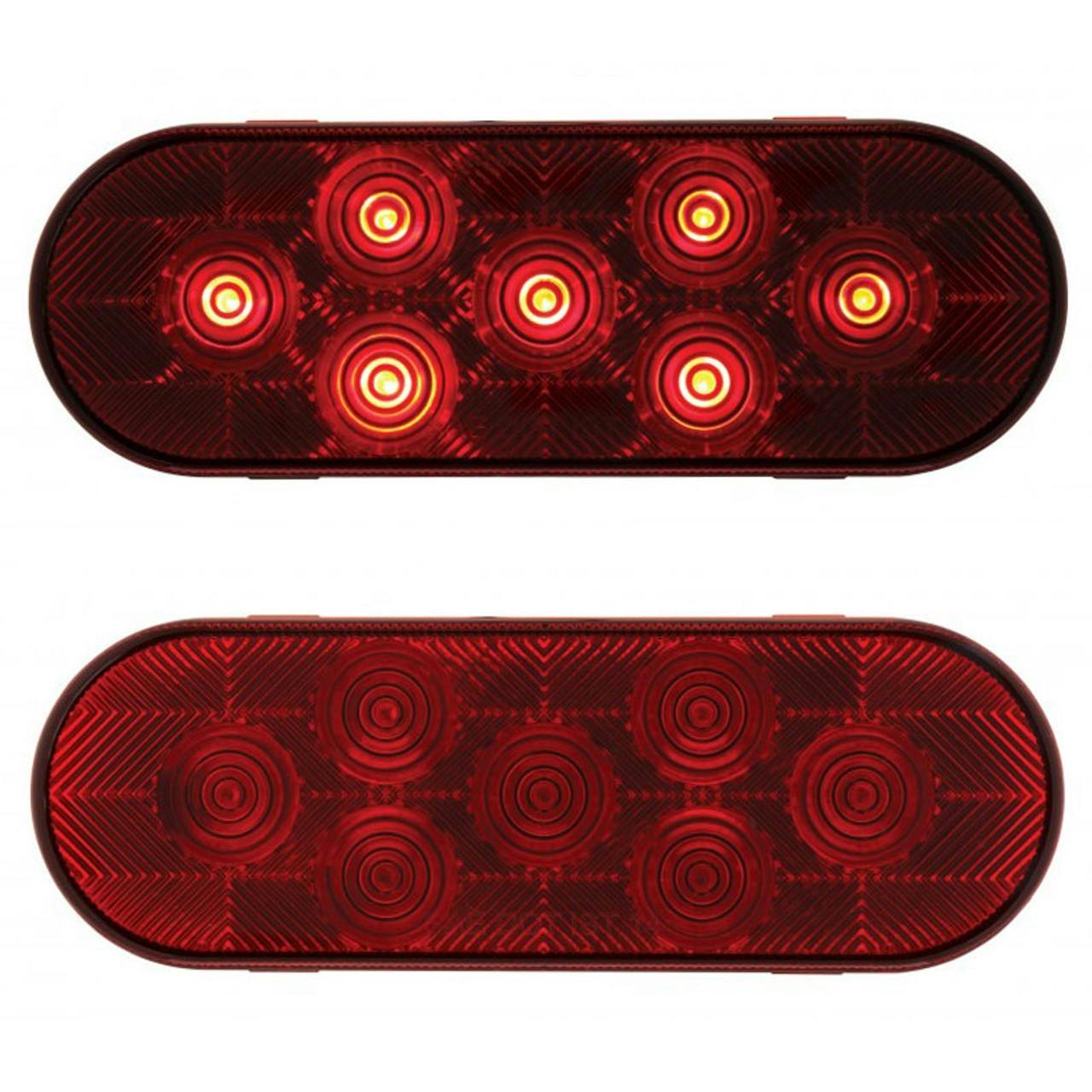 6" Oval STT Red LED Light - Raney's Truck Parts