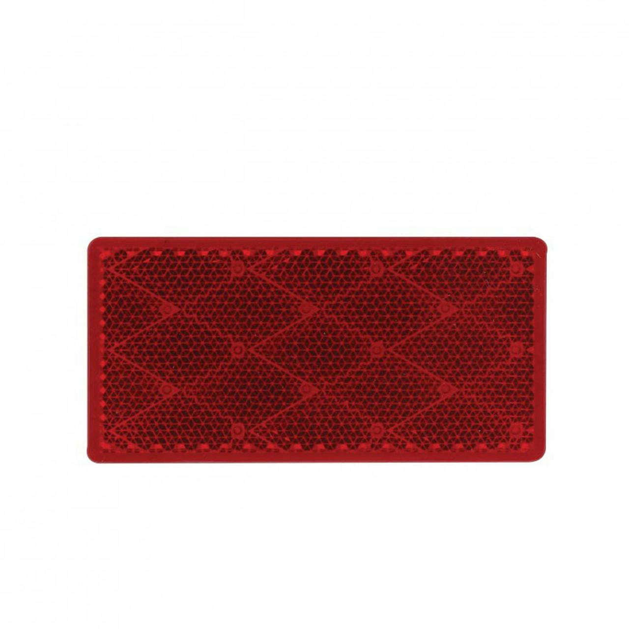Rectangular Quick Mount Red Reflector - Raney's Truck Parts