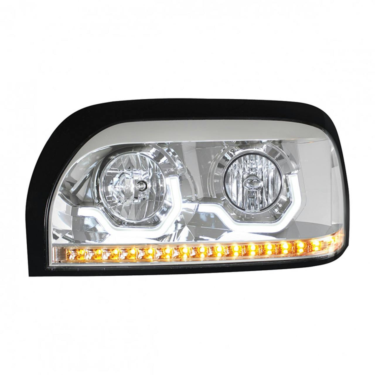 Freightliner Century Chrome Projection Headlight With LED Light Bar And ...