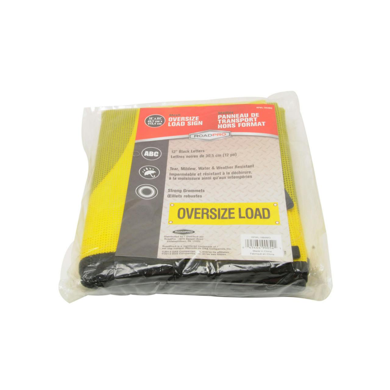 18" x 84" Oversize Load Mesh Banner With Grommets - Raney's Truck Parts