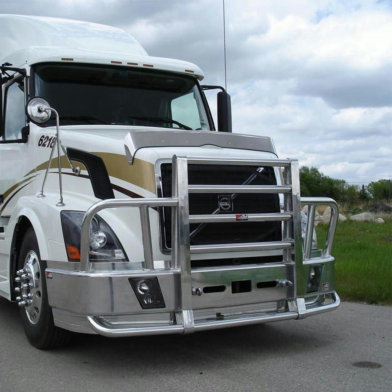 Volvo VNL Ali Arc Curved Front Bumper Grill Guard - Raney's Truck Parts