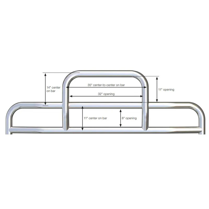 Freightliner Classic Tuff Guard II Grill Guard - Raney's Truck Parts