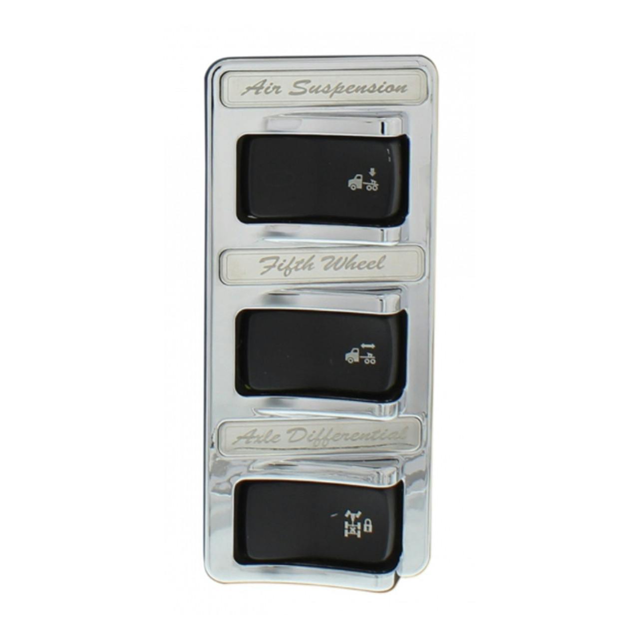 Peterbilt 567 579 587 Chrome Rocker Switch Cover 3 Switches - Raney's ...
