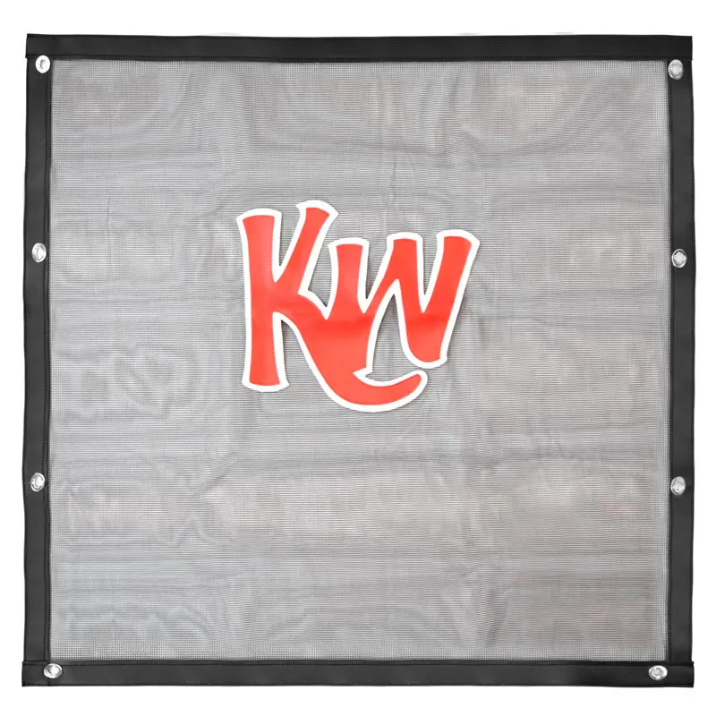 Kenworth W900L Black Bug Screen With KW Logo - Raney's Truck Parts