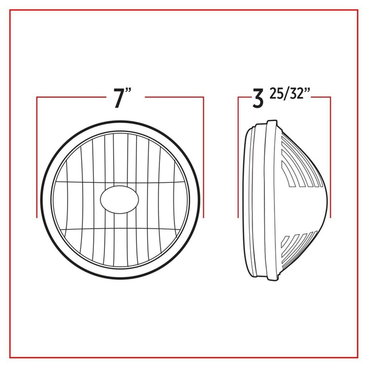 7" Optical Reflector LED Headlight - Raney's Truck Parts