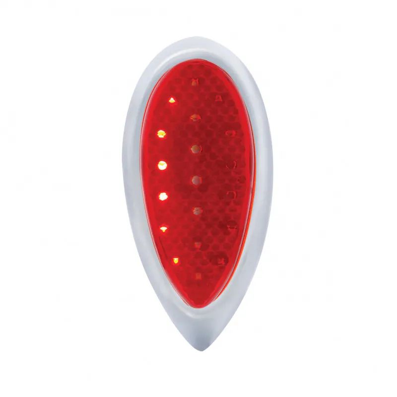 19 LED Chrome Mount Teardrop Sequential Tail Light - Raney's Truck Parts