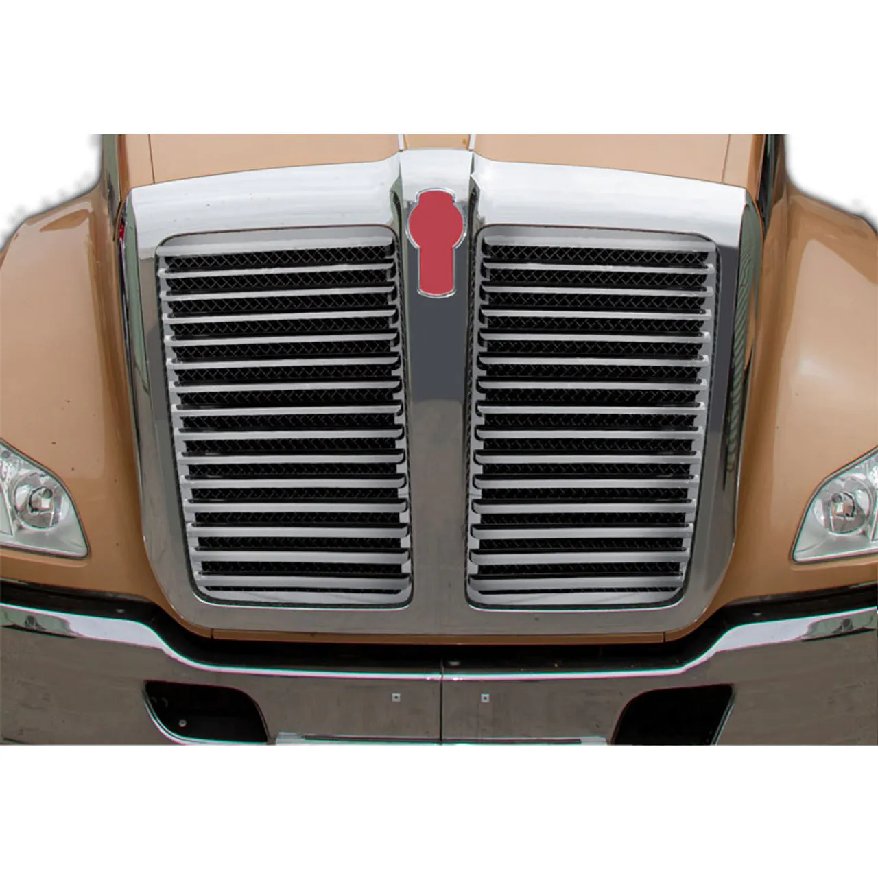 Kenworth T680 Stainless Steel Grill Insert With 15 Louver Style Bars ...