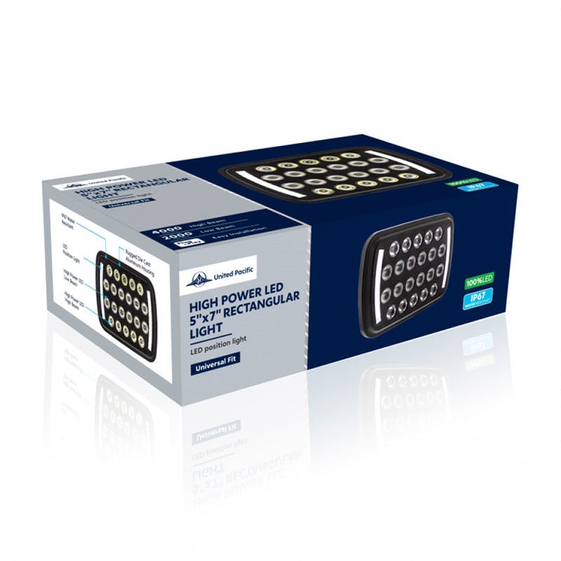 5" X 7" Rectangular LED High Power Headlight - Raney's Truck Parts