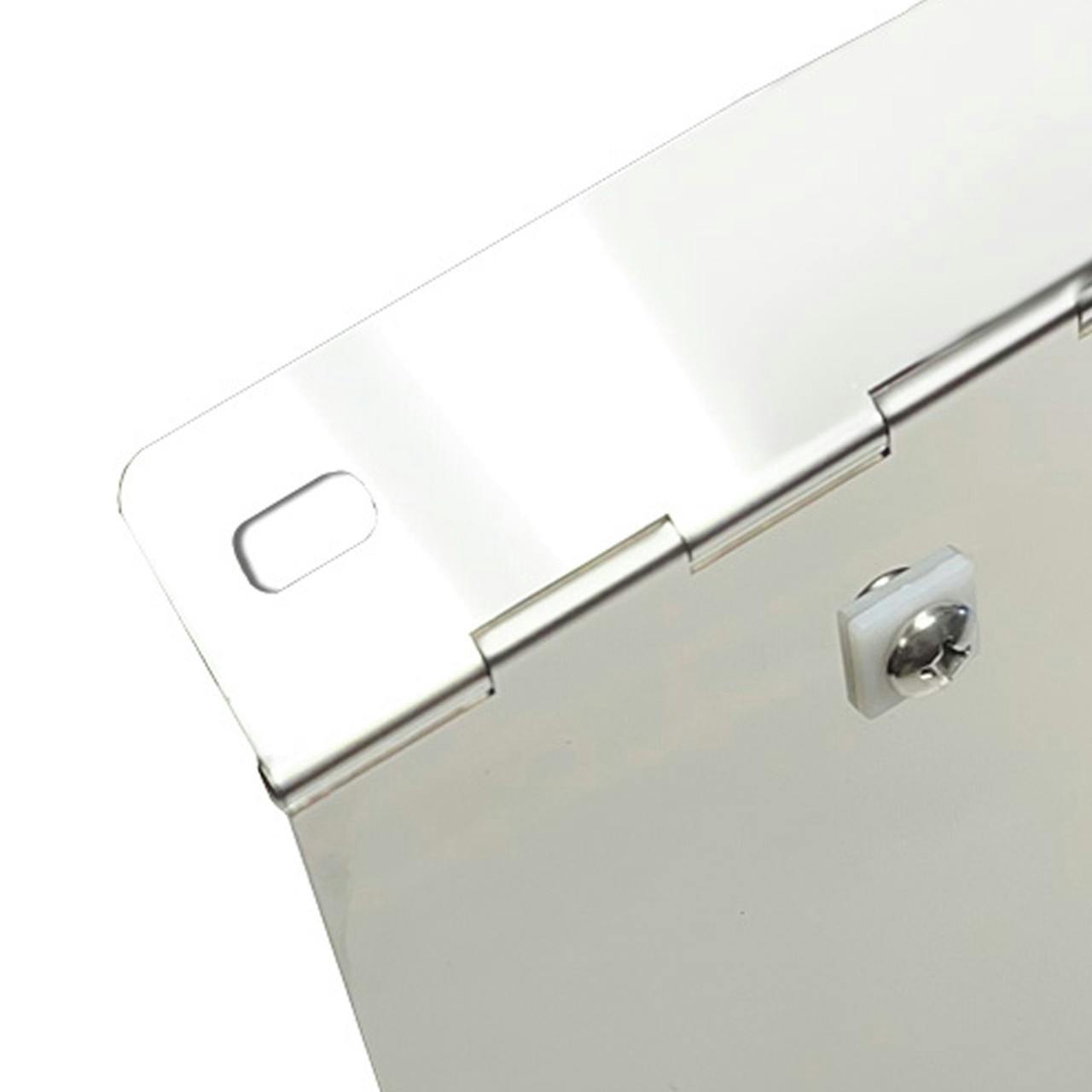 Hinged Stainless Steel Single License Plate Holder - Raney's Truck Parts