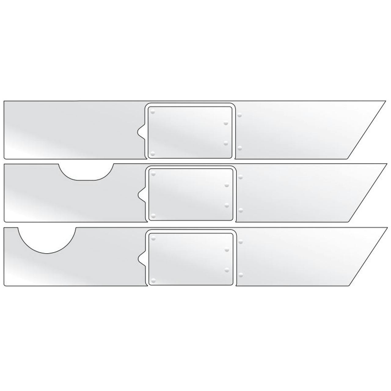 Freightliner FLD Upper Fairing Scuff Plate Kit By RoadWorks - Raney's ...