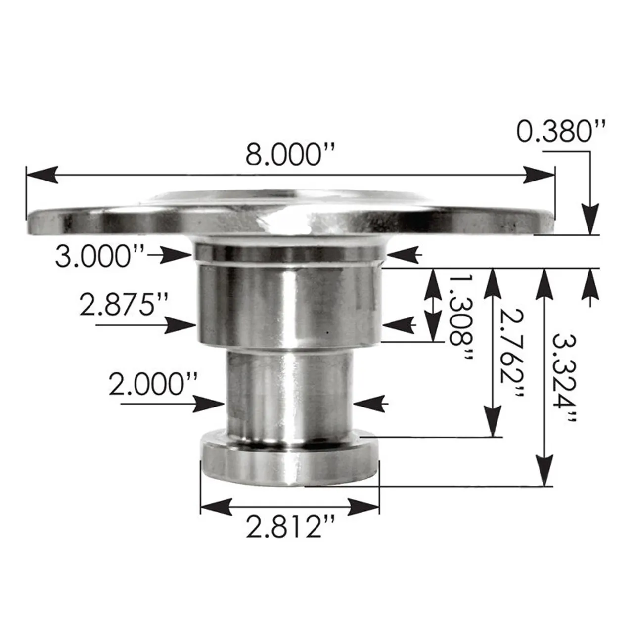 Holland 2" King Pin M13SC1021 E700 KPT809F - Raney's Truck Parts
