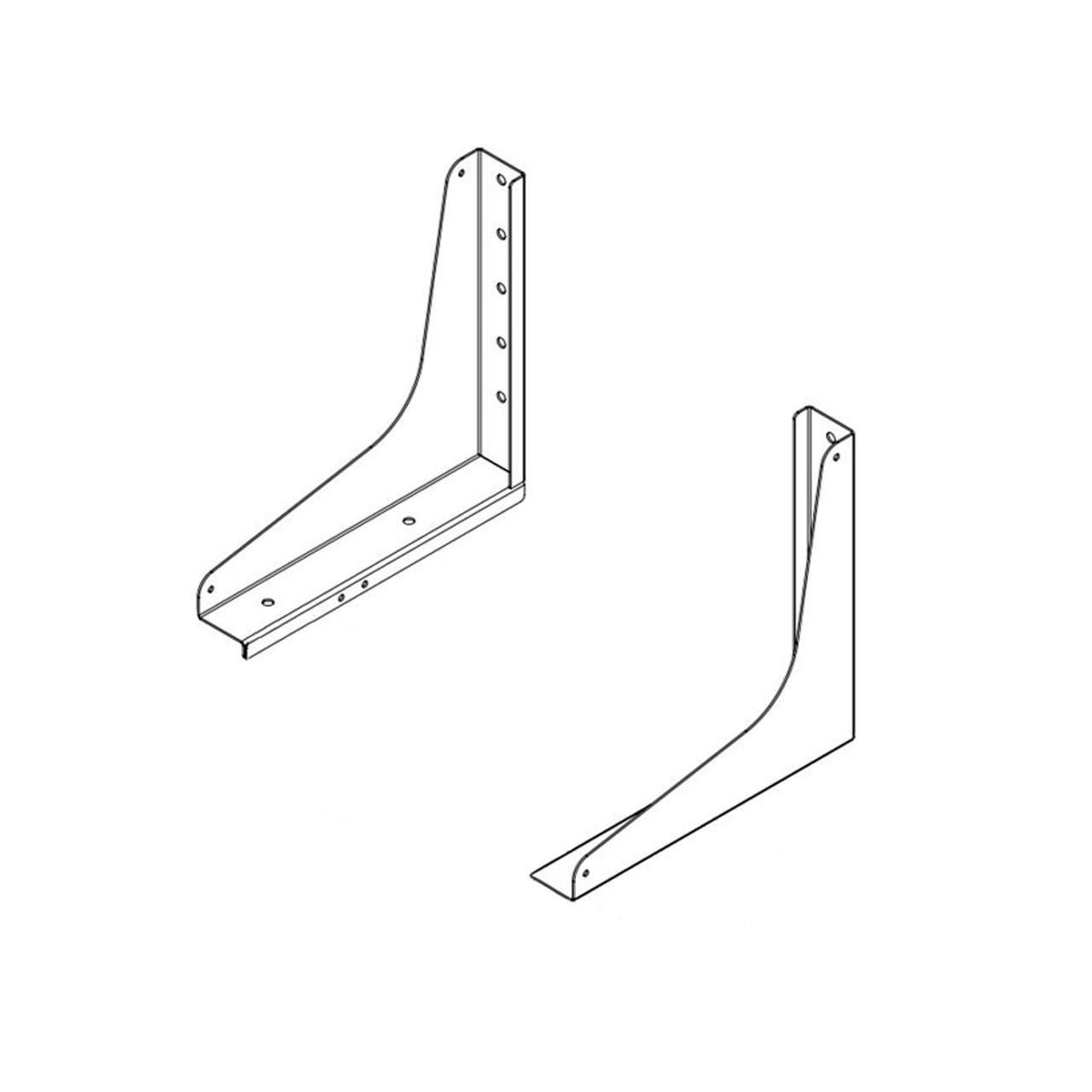 Minimizer Underbody Toolbox Mounting Brackets - Raney's Truck Parts