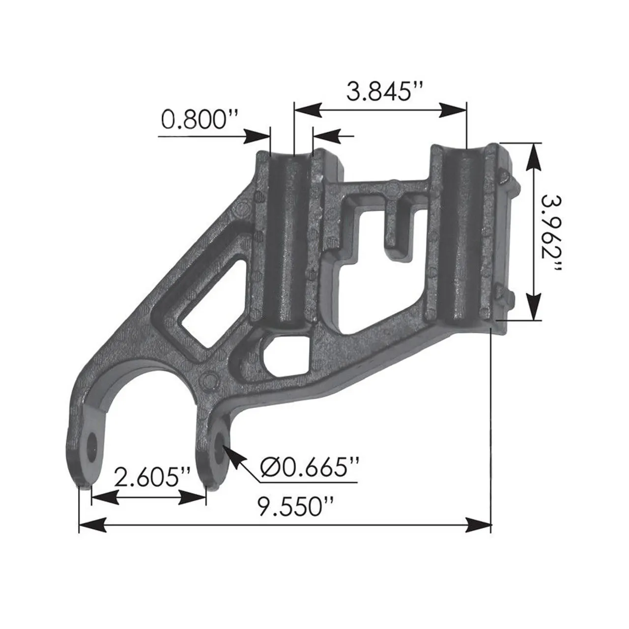 Volvo Front Suspensions Ubolt And Shock Bracket 8077617 - Raney's Truck ...
