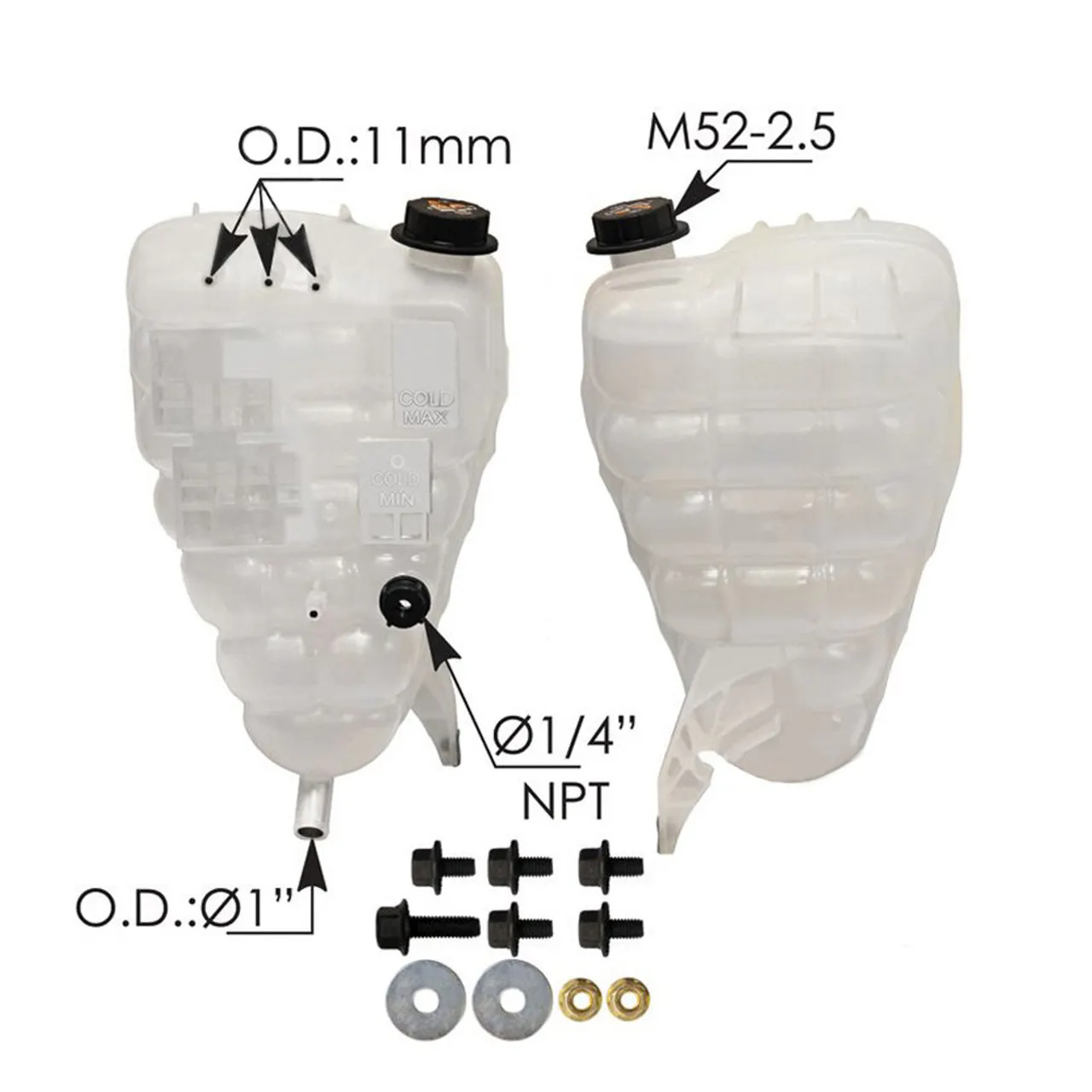 International Coolant Reservoir 2604187C91 2604187C92 - Raney's Truck Parts