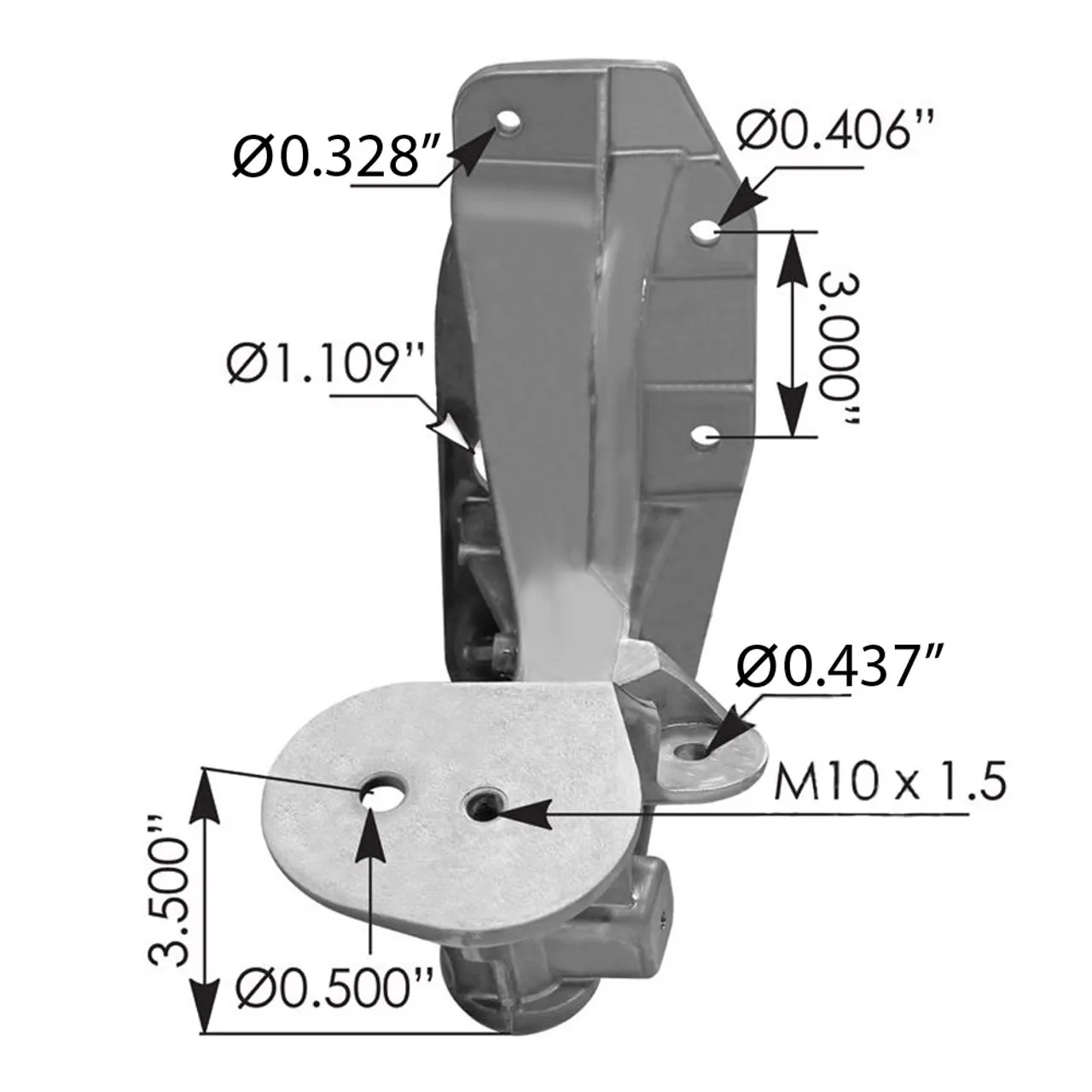 Freightliner Cascadia Hood Support Bracket 17-21082-004 1721082004 ...