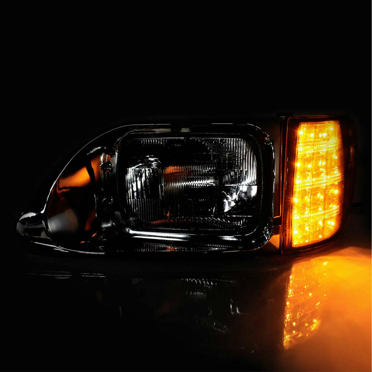 International 9200 9400 4700 5900i Headlights With LED Turn Signal ...