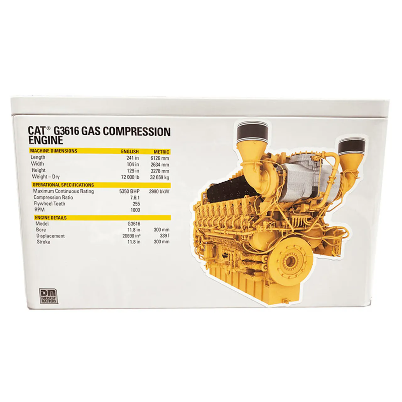Caterpillar G3616 A4 Gas Compression Engine Replica 1/25 Scale - Raney ...