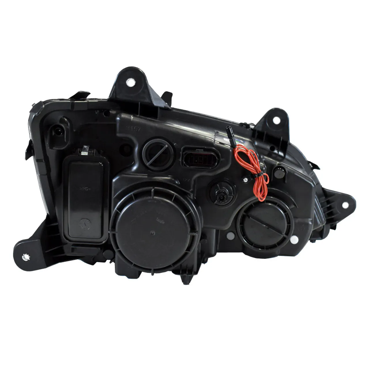 Kenworth T660 Blackout Halogen Projector Headlight With LED Sequential ...