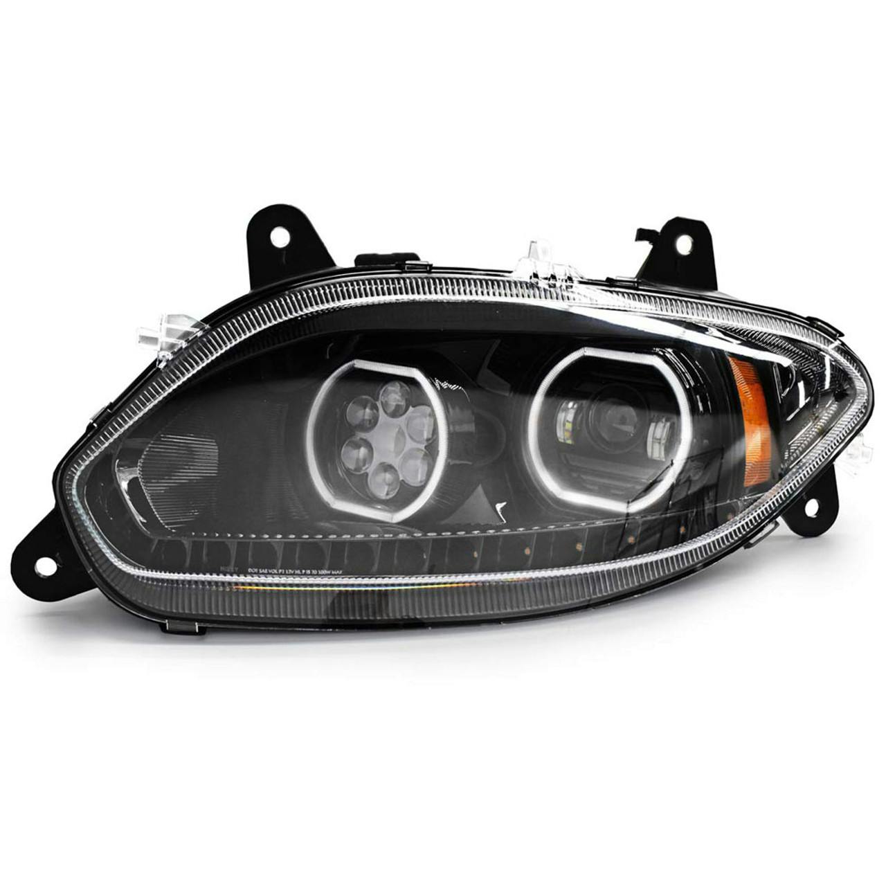 International LT Full LED Blackout Projector Headlight With Halo DRL ...