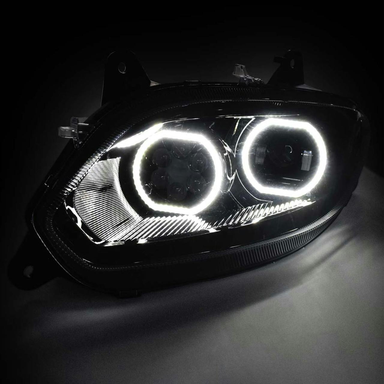 International LT Full LED Blackout Projector Headlight With Halo DRL ...