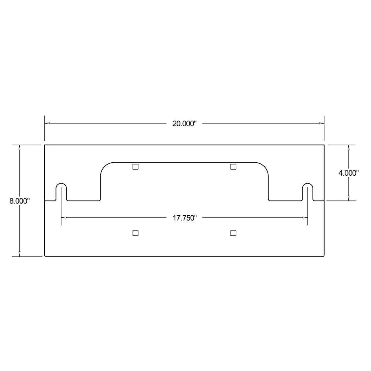 Peterbilt Stainless Steel Hinged License Plate Holder - Raney's Truck Parts
