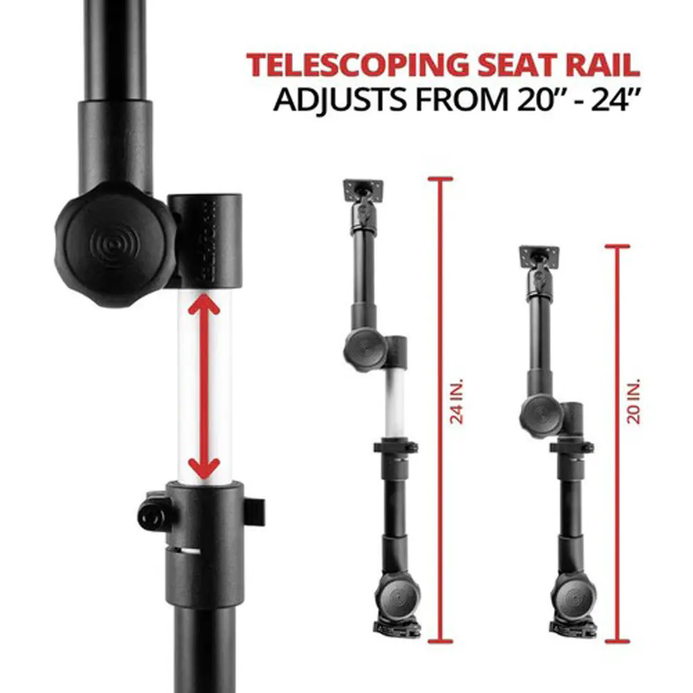 Seat Rail Floor Bolt Tablet & Phone Holder Mount